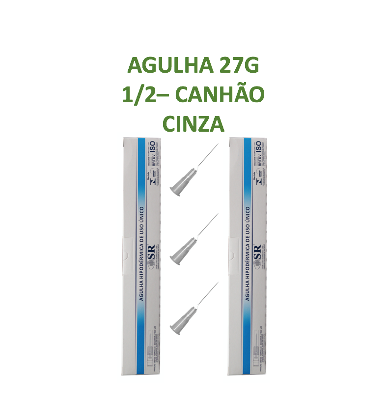 Agulha 27G 1/2 Botox - 13mm x 0,38mm - 200 agulhas - MEDICAL ...